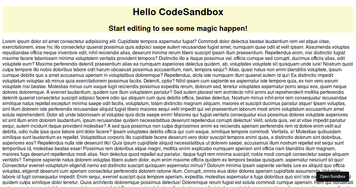 sharp-spence-bg6em - Codesandbox