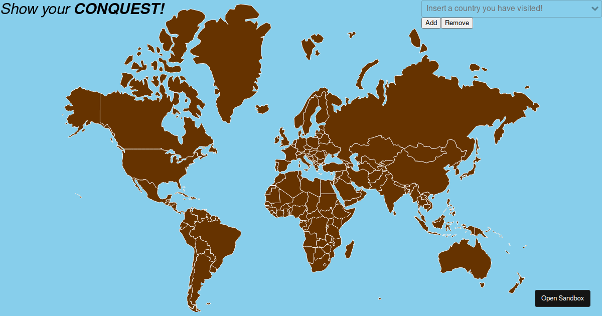 Vue World Map (forked) - Codesandbox