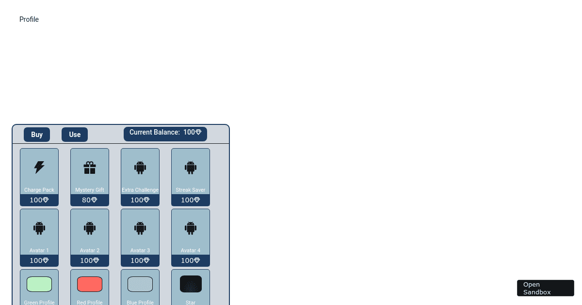Quick Profile (forked) - Codesandbox