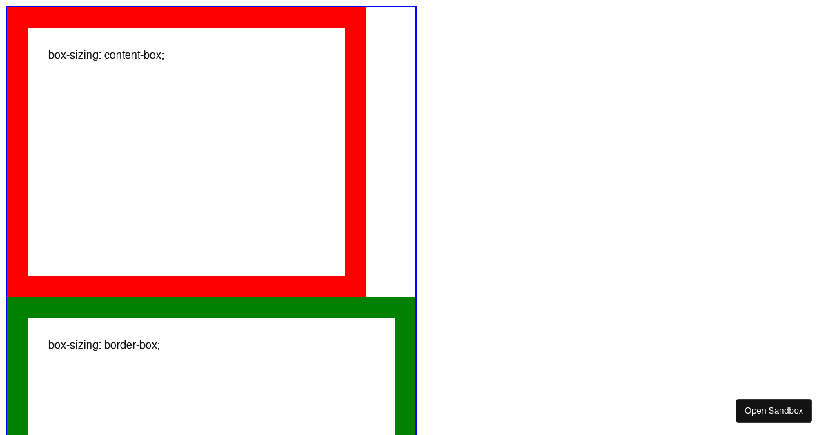 box-sizing - Codesandbox