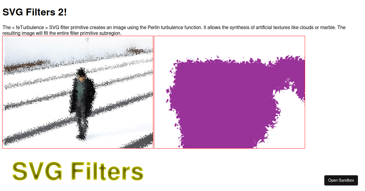svg-turbulence - Codesandbox
