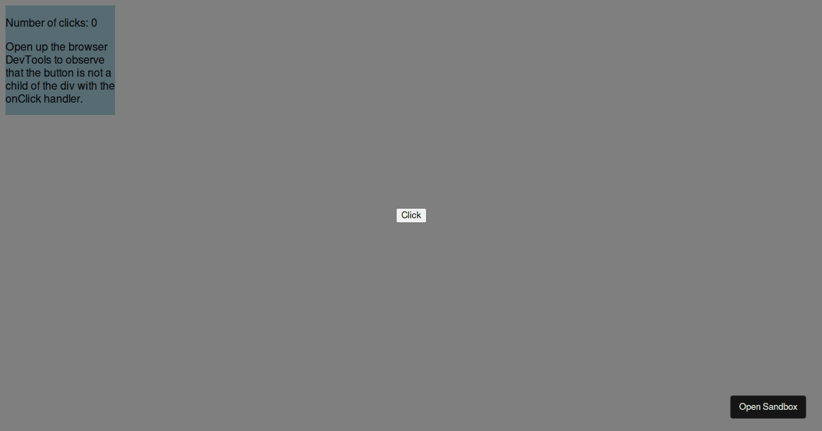 React Modal - Codesandbox