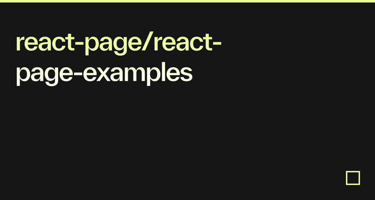 react-page/react-page-examples - Codesandbox