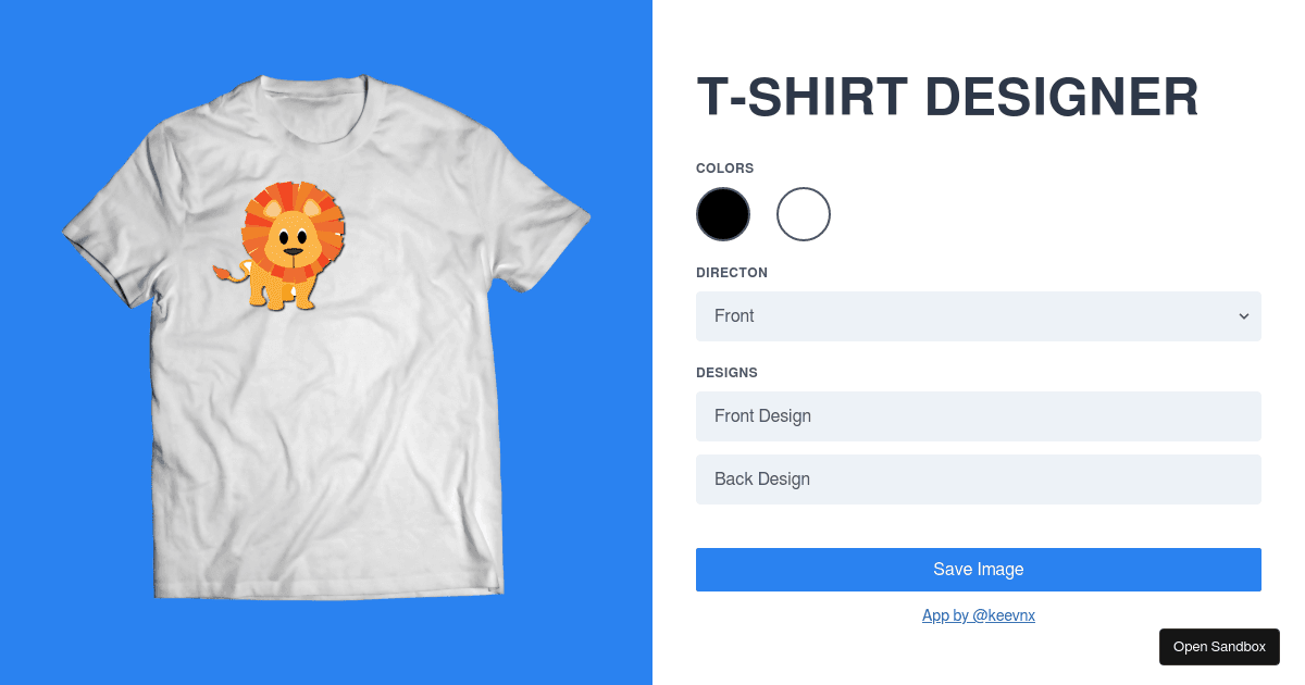 tshirt_editor - Codesandbox