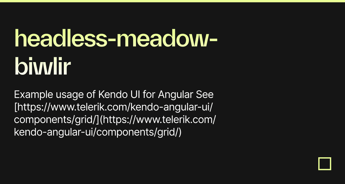 headless-meadow-biwlir - Codesandbox