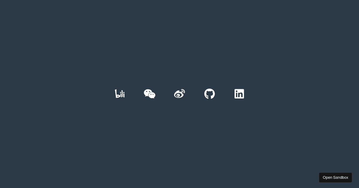 Social Icon Hover Glow Effect Codesandbox 