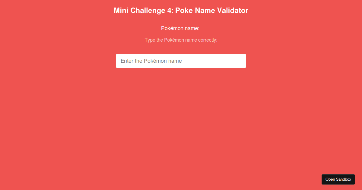 pokemon-name-challenge-template - Codesandbox
