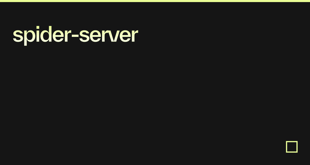 spider-server - Codesandbox