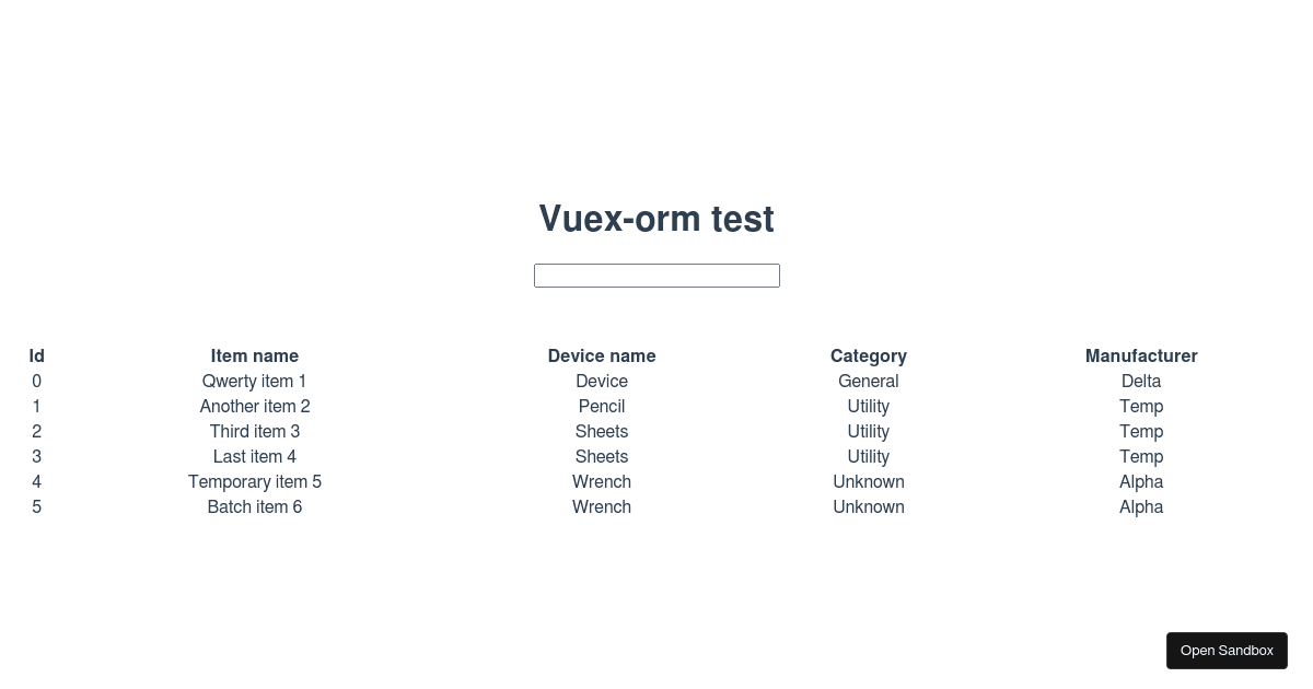 Vue Template - Codesandbox