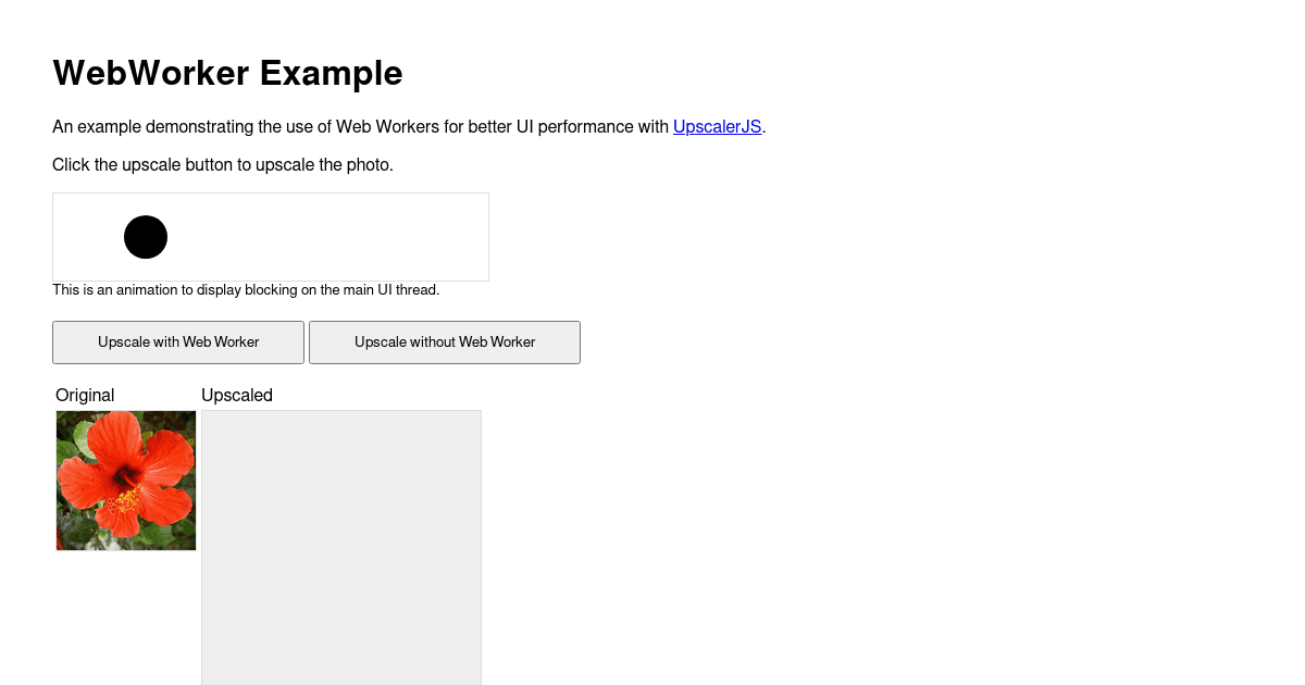 @upscalerjs/examples.webworker - Codesandbox