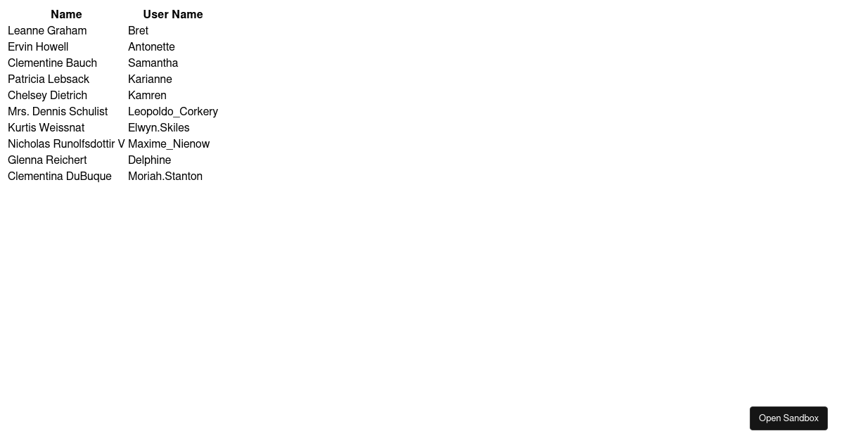 Users-Table - Codesandbox