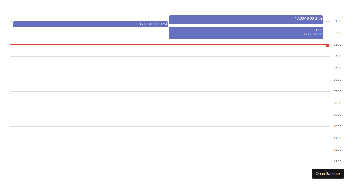 Google Calendar Day View with CSS Grid No Javascript - Codesandbox