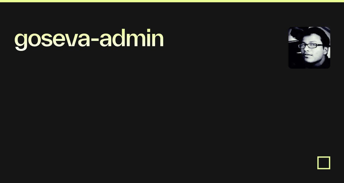 goseva-admin - Codesandbox