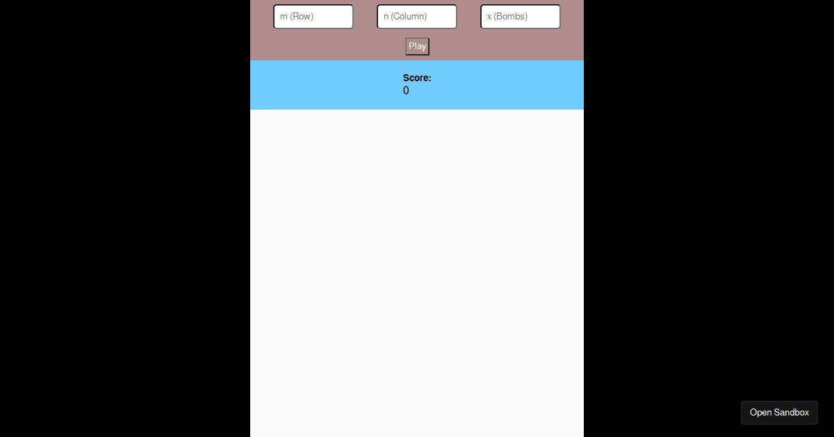 Minesweeper - Codesandbox