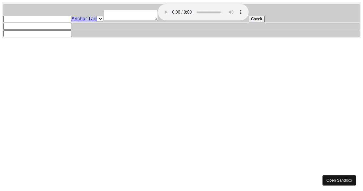 Disabling Focus on Chldren Elements - Codesandbox