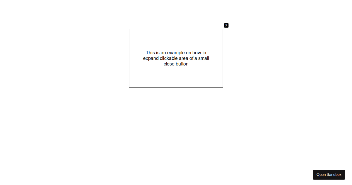 Expanded Click Area Example Codesandbox 5946