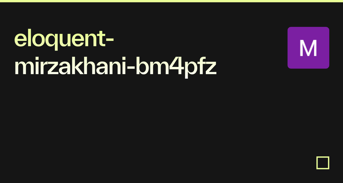 eloquent-mirzakhani-bm4pfz - Codesandbox