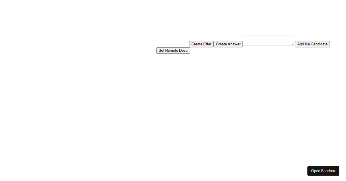 webrtc-demo - Codesandbox