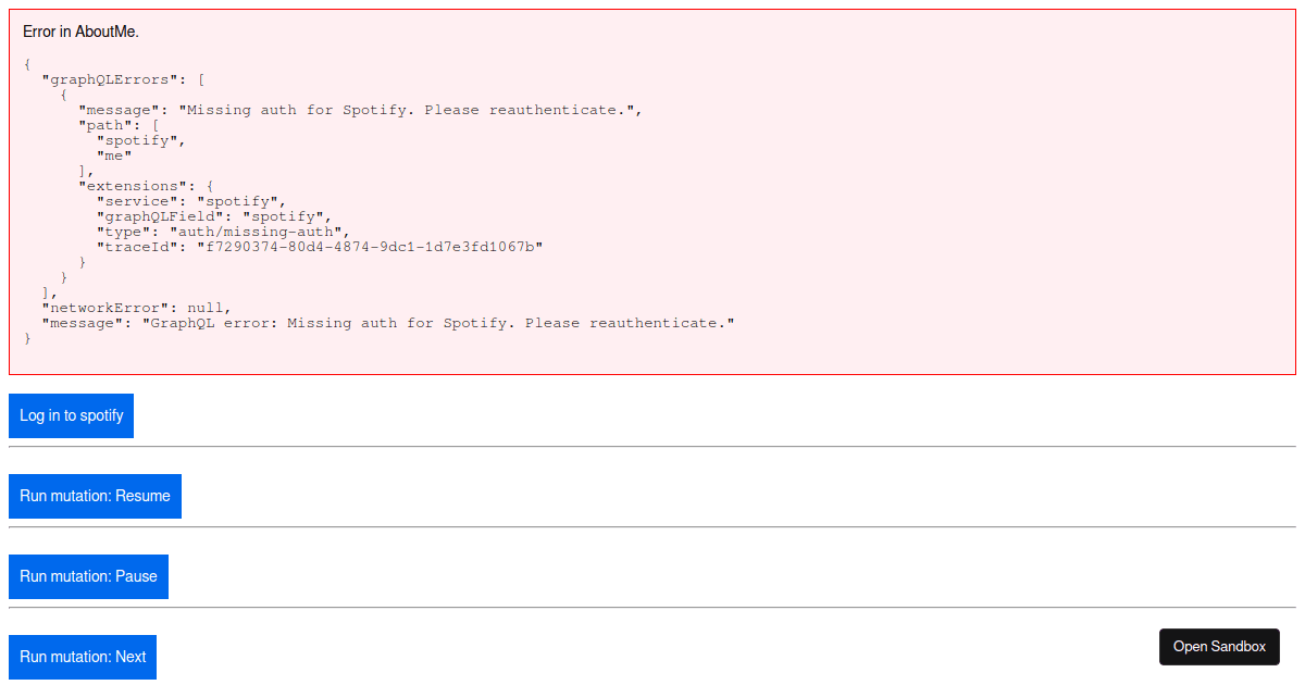 OneGraph Query Export - Codesandbox