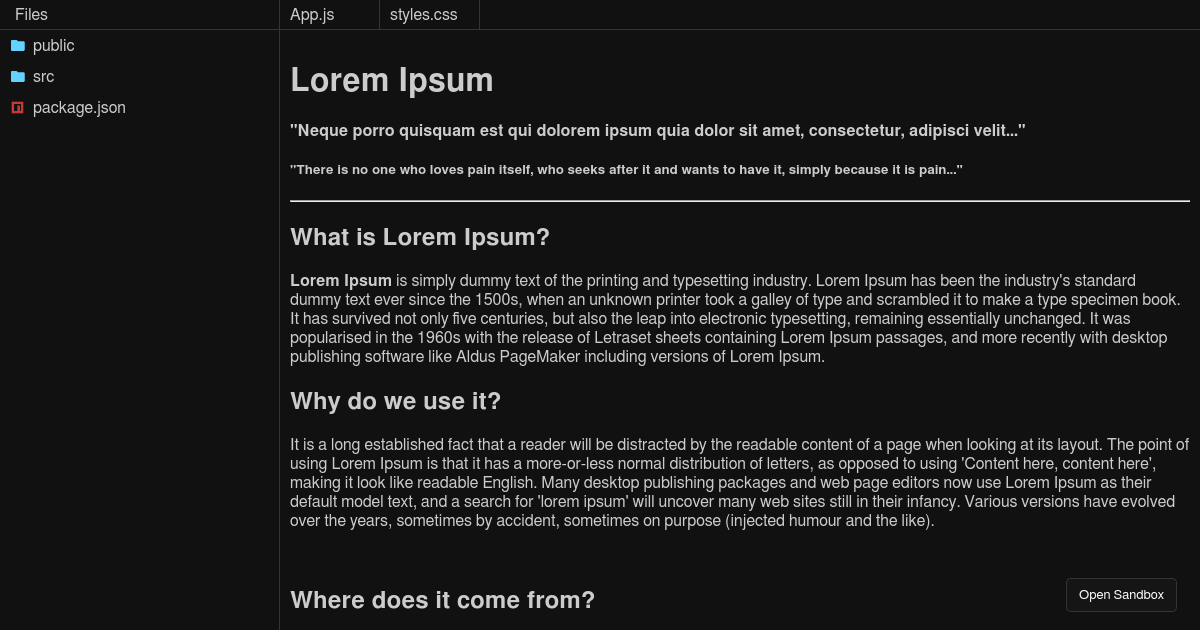 codesandbox-explorer-design - Codesandbox