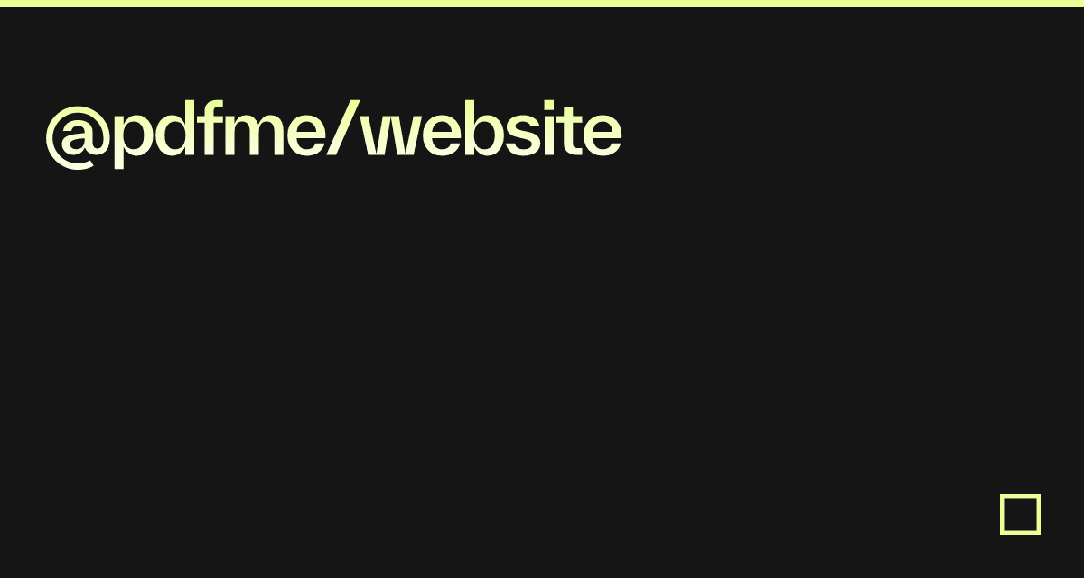 @pdfme/website - Codesandbox