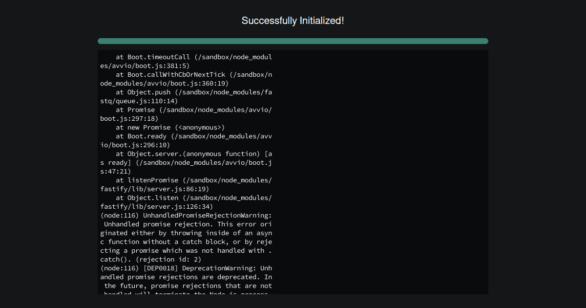 nuxt in node worck - Codesandbox