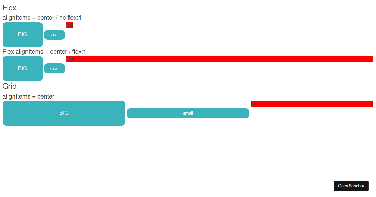 LayoutItem POC - Codesandbox