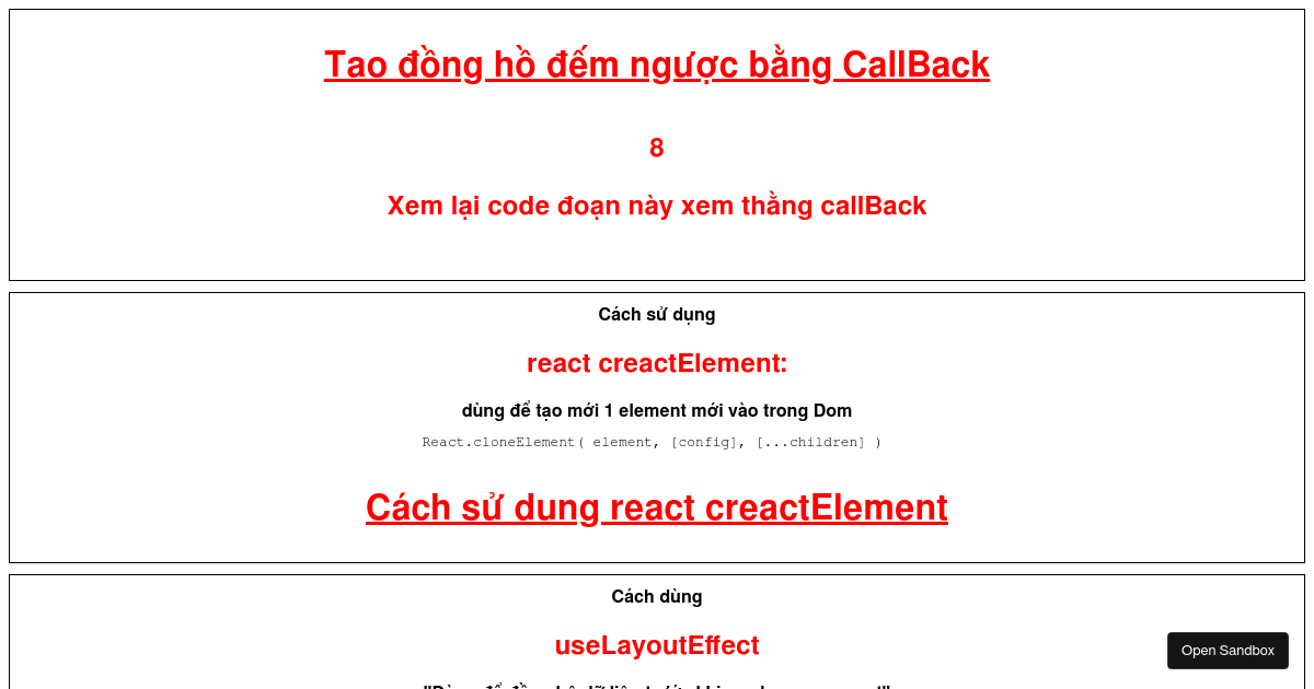 Reactjs Tìm Hiểu Hook Codesandbox