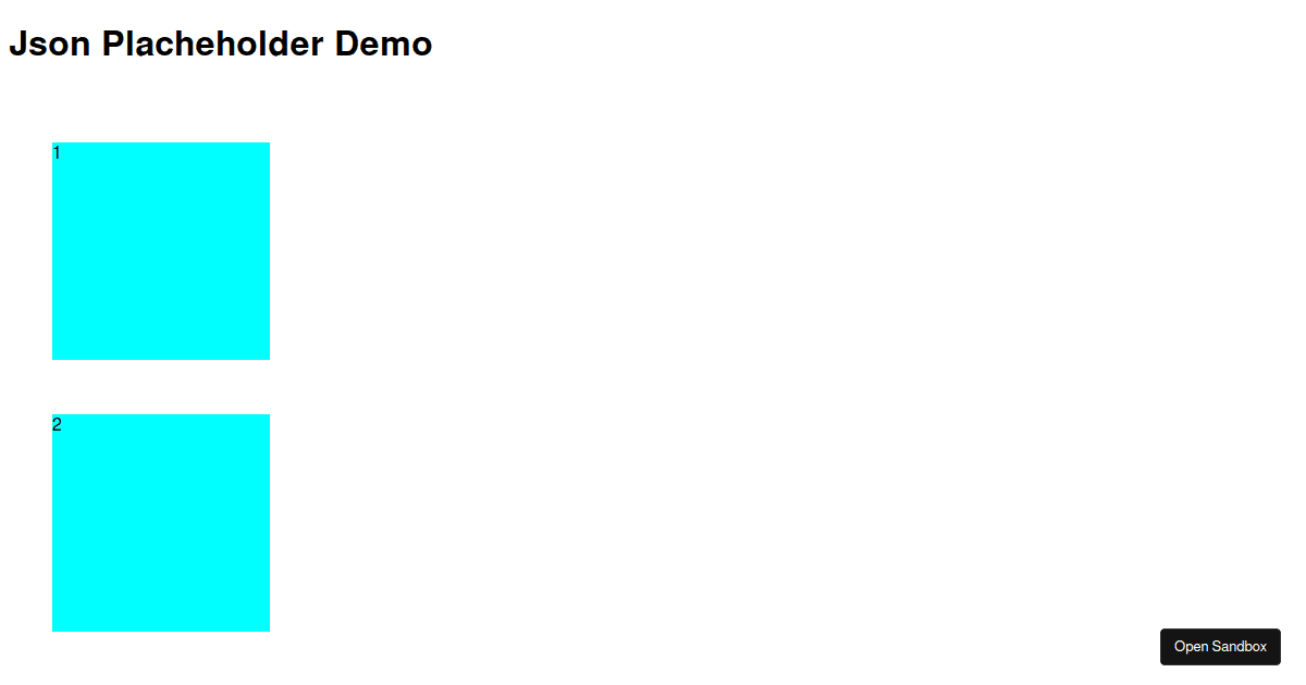 json typicode conditional rendering - Codesandbox