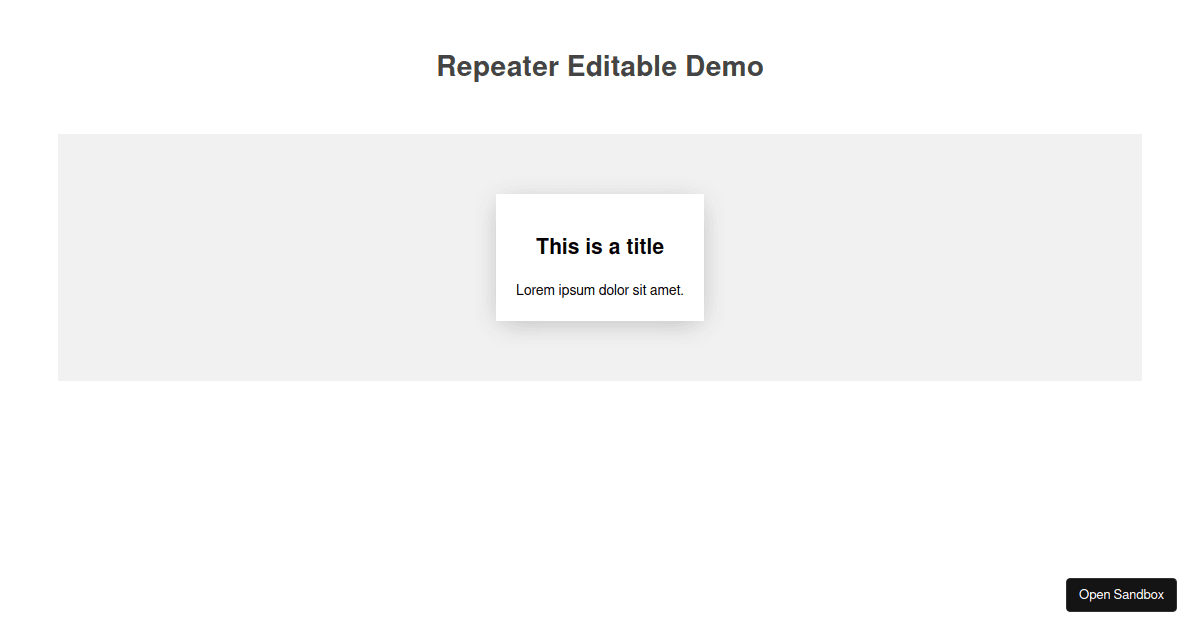 Expose Preact Demo - Codesandbox