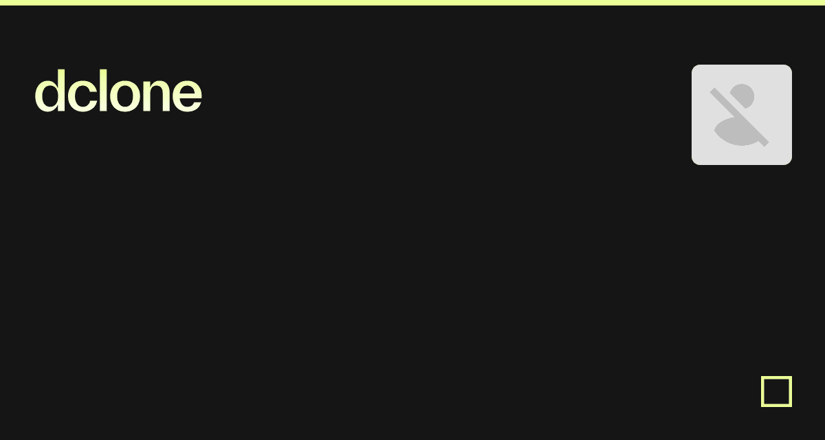 dclone - Codesandbox