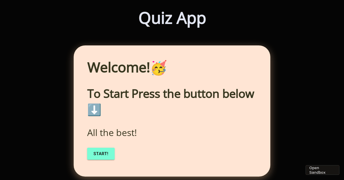 quiz-app - Codesandbox