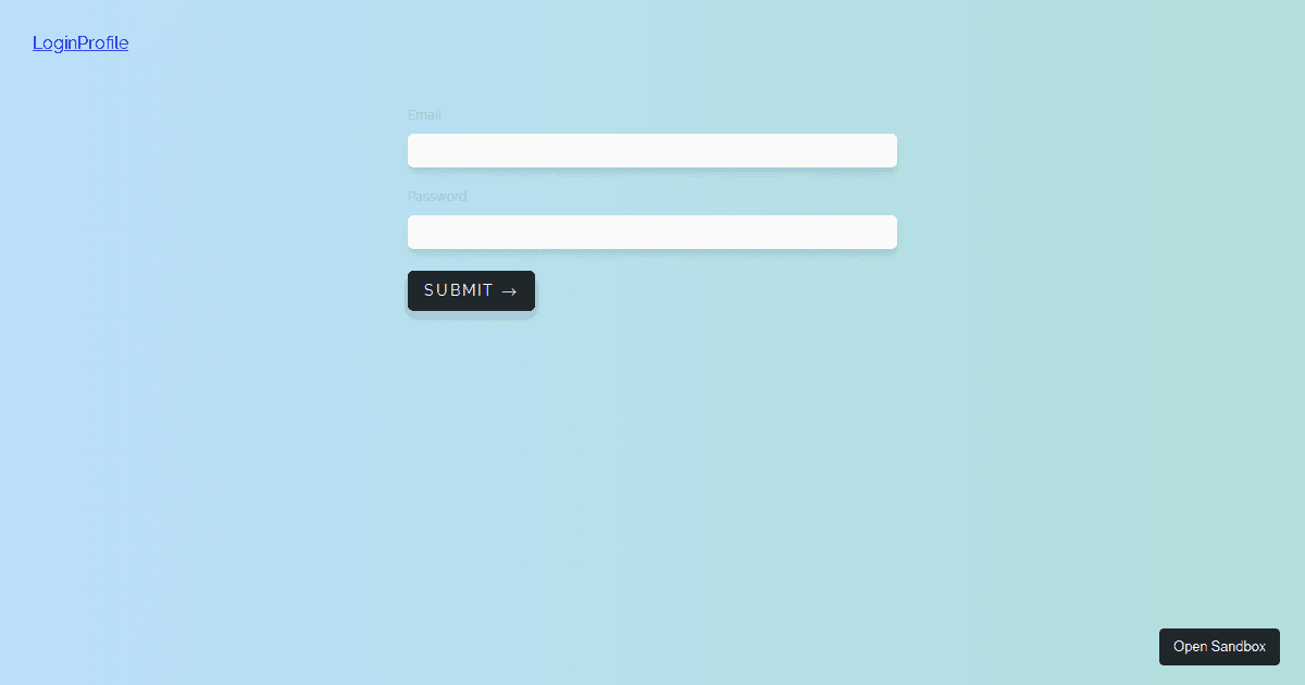 Client Side Authentication - Codesandbox