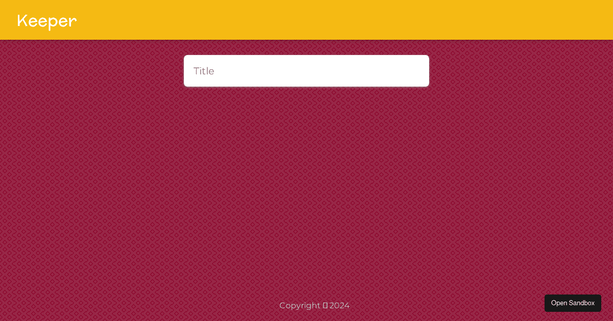 Using Pre Built React Components Codesandbox