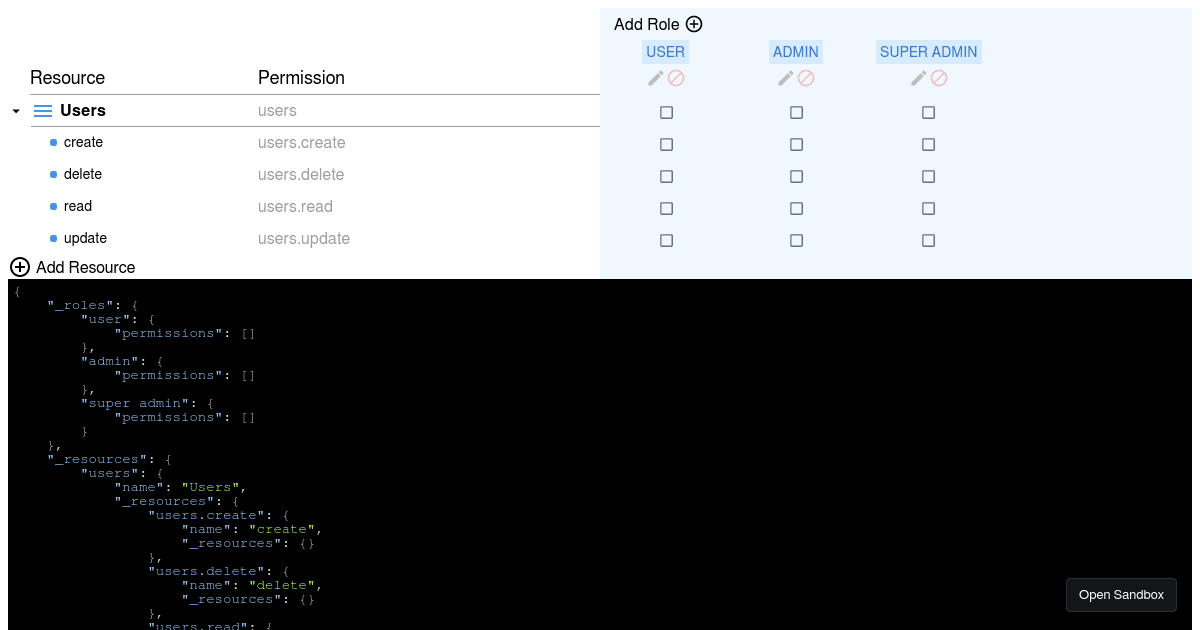React Rbac Ui Sample Forked Codesandbox