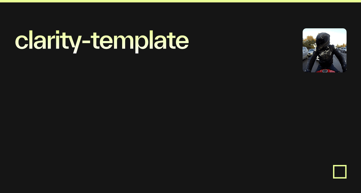 clarity-template - Codesandbox