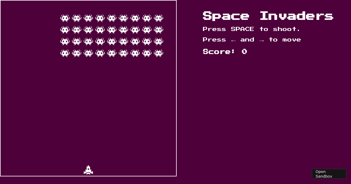 space-invaders - Codesandbox