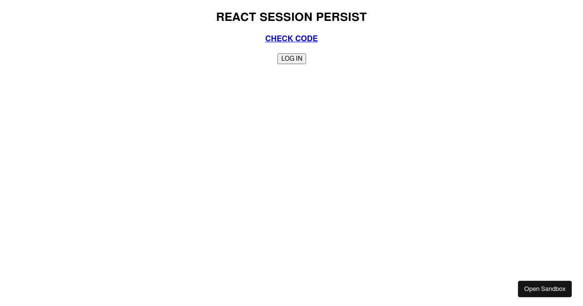 react-session-persist-example - Codesandbox