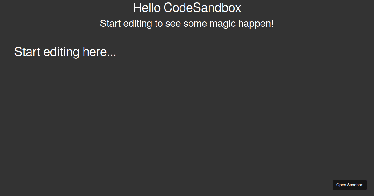 React Typescript Codesandbox 3435