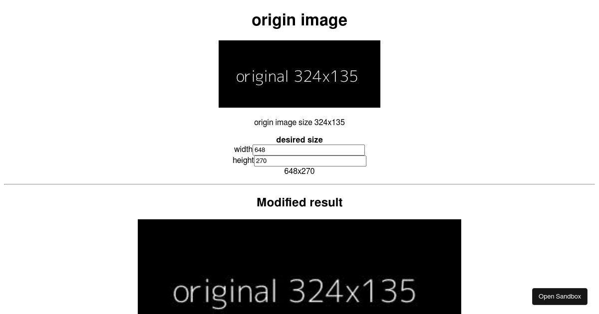 image-resize - Codesandbox