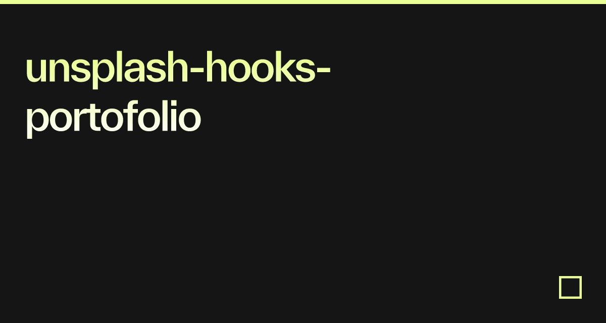 unsplash-hooks-portofolio - Codesandbox