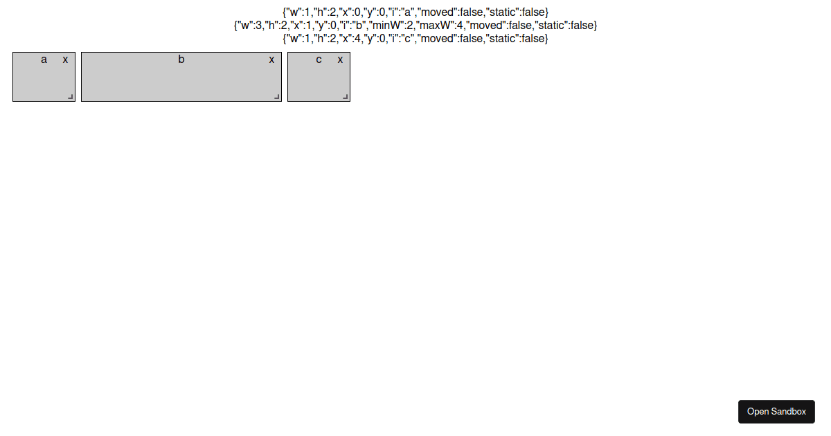 React Grid Layout From Typescript Forked Codesandbox