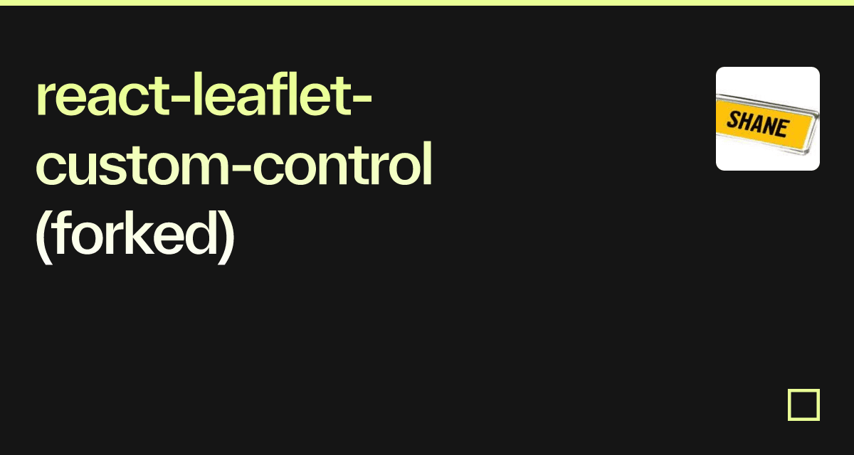 react-leaflet-custom-control (forked) - Codesandbox