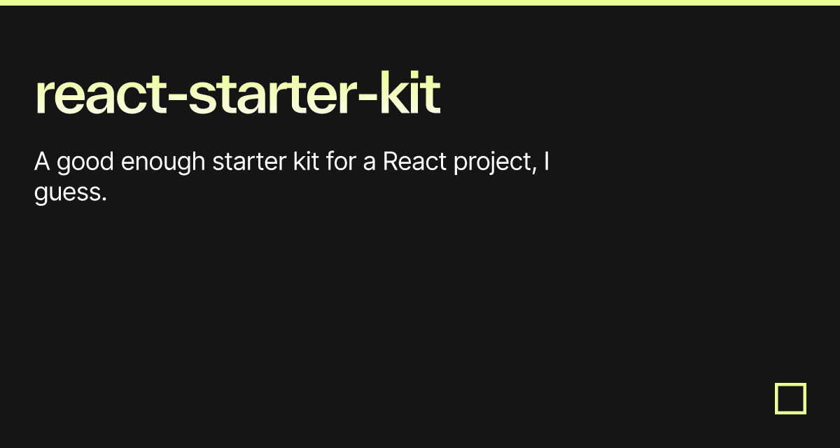 react-starter-kit - Codesandbox