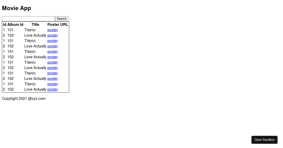 react-import-export - Codesandbox