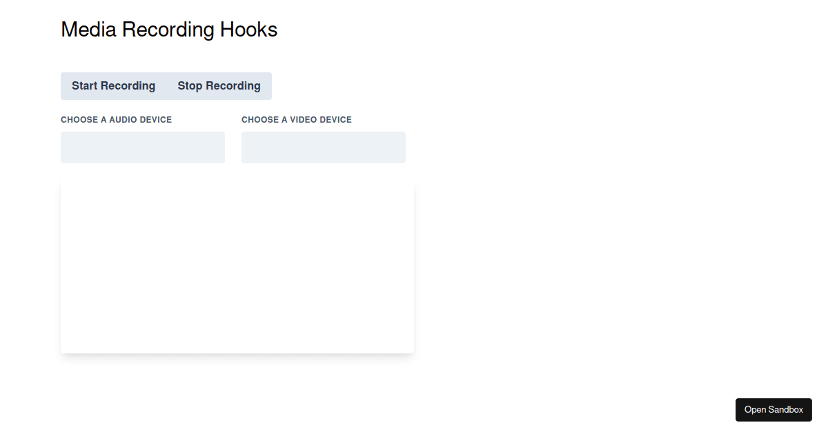 media-recorder - Codesandbox