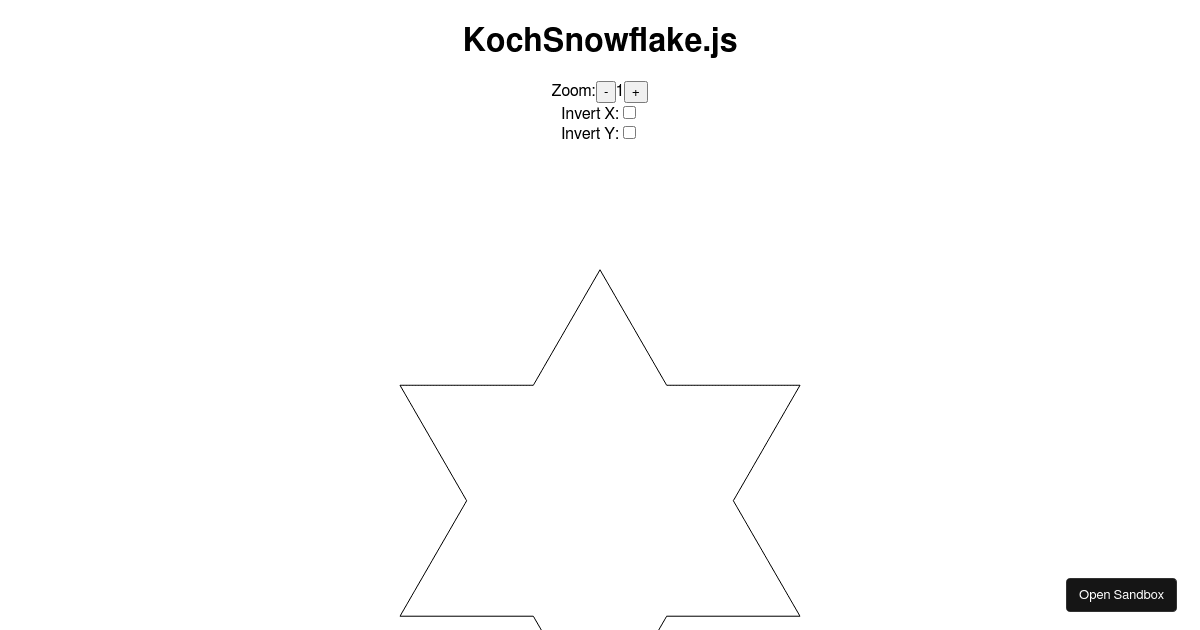 koch-snowflake - Codesandbox