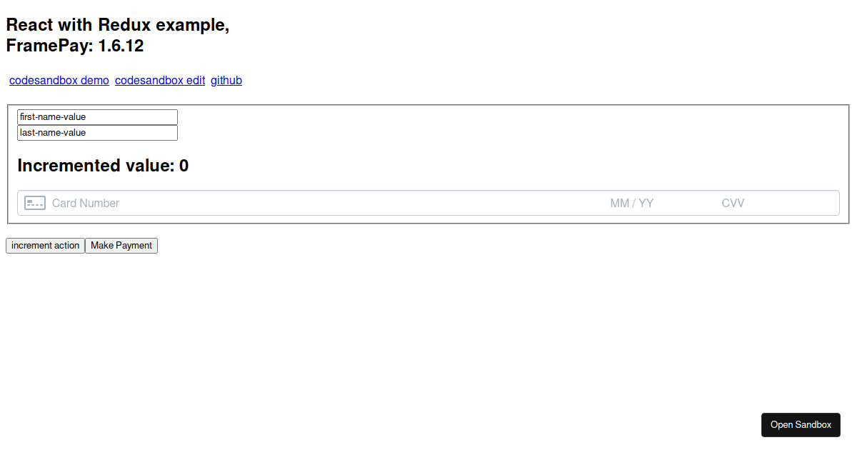 @rebilly/framepay-react/redux - Codesandbox