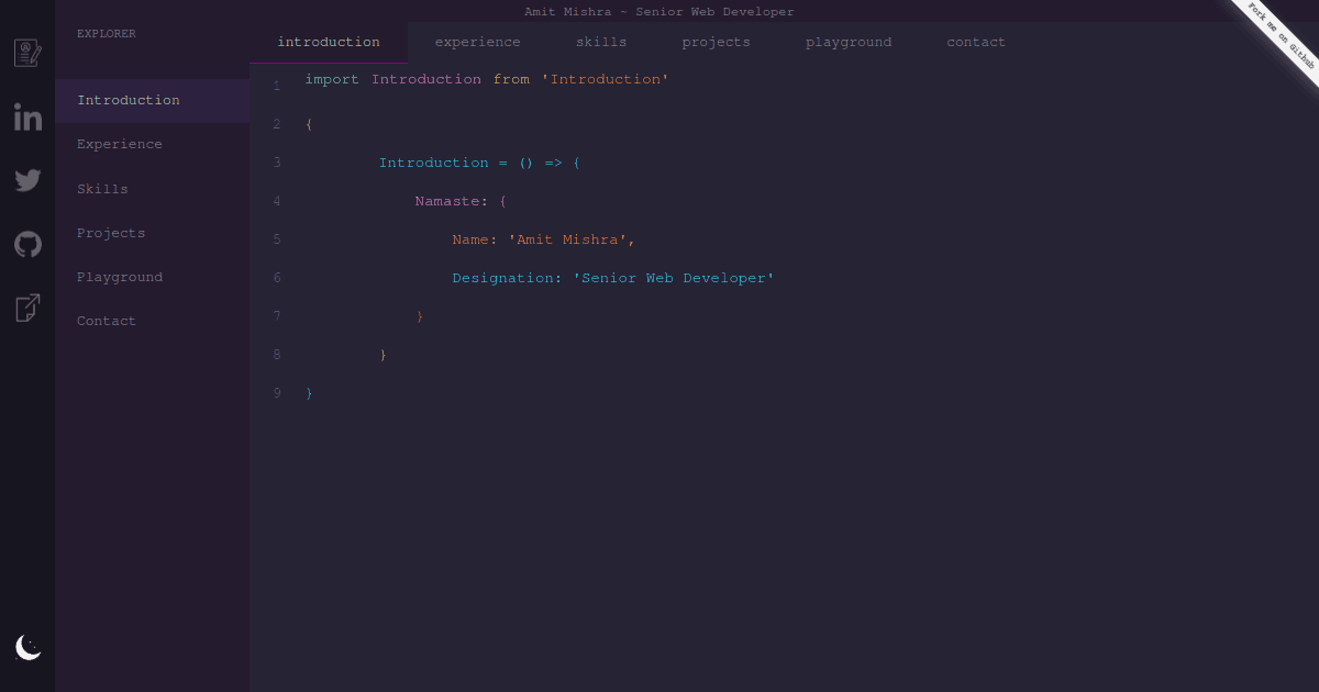 code-resume - Codesandbox