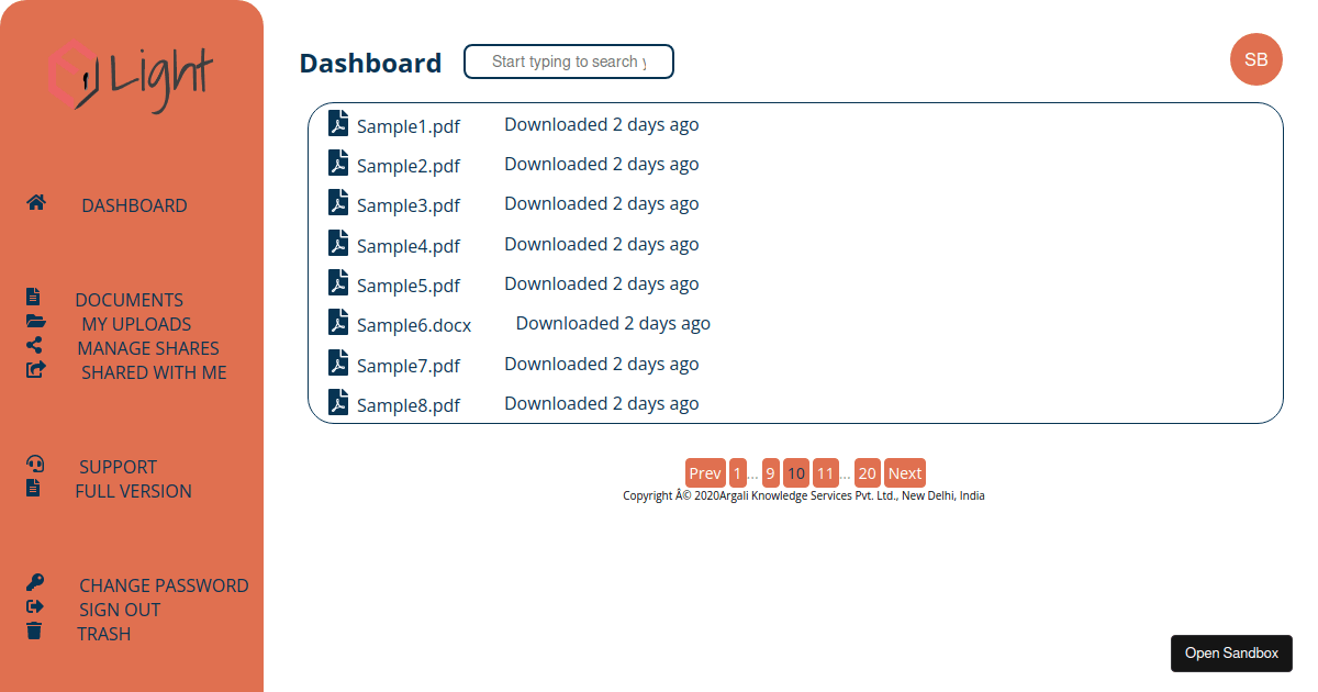 EisenVault-lite-Reactjs - Codesandbox